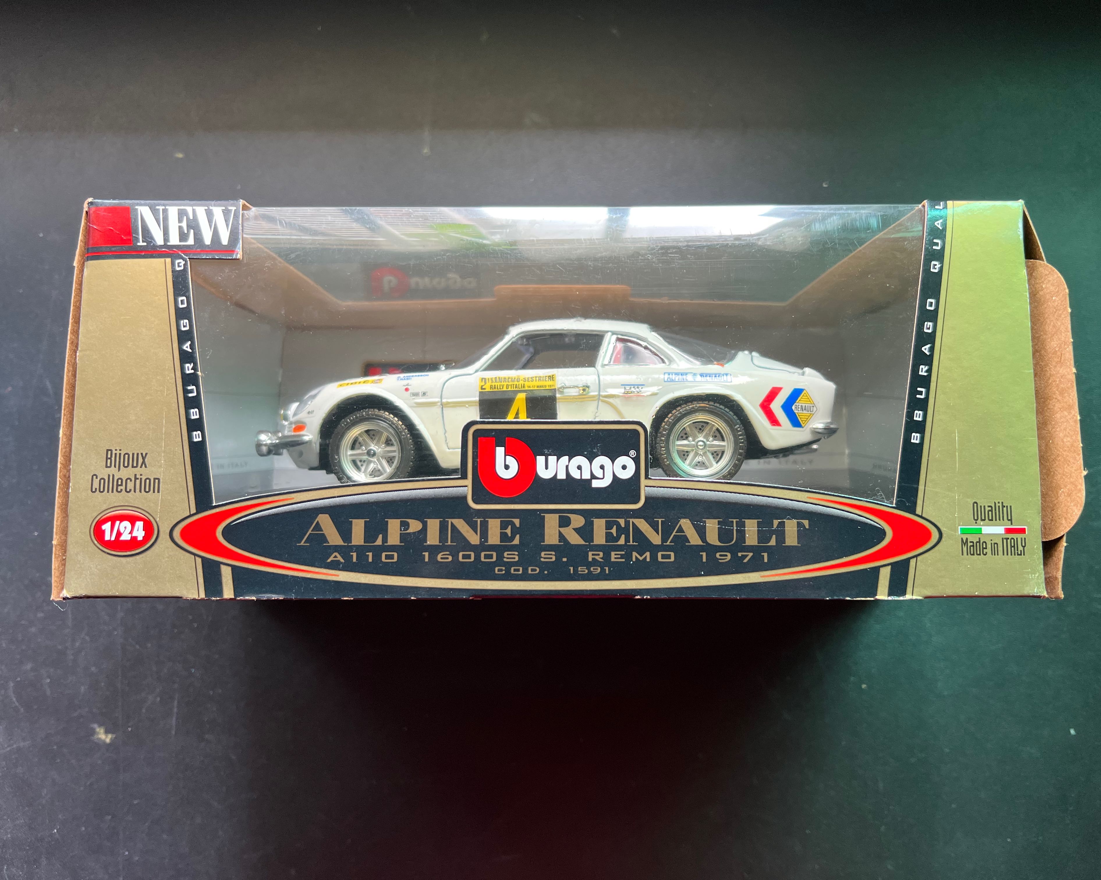 1/24 Alpine Renault A110 1600S S. Remo (1971) Car Toy Model, Hobbies ...