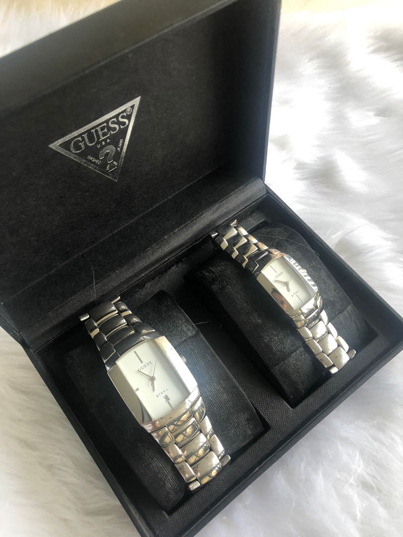 Authentic Guess Couple’s Watch, Women's Fashion, Watches & Accessories ...