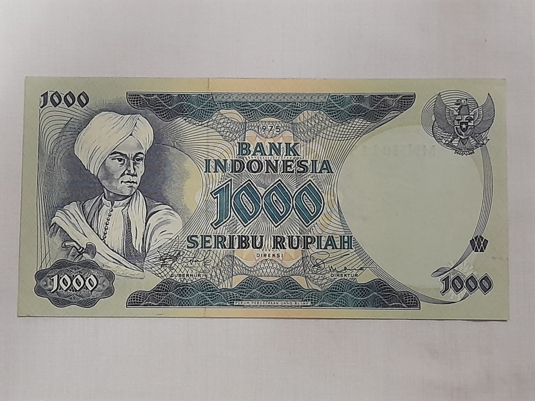 Bank Indonesia 1000 Seribu Rupiah 1975, Hobbies & Toys, Memorabilia ...