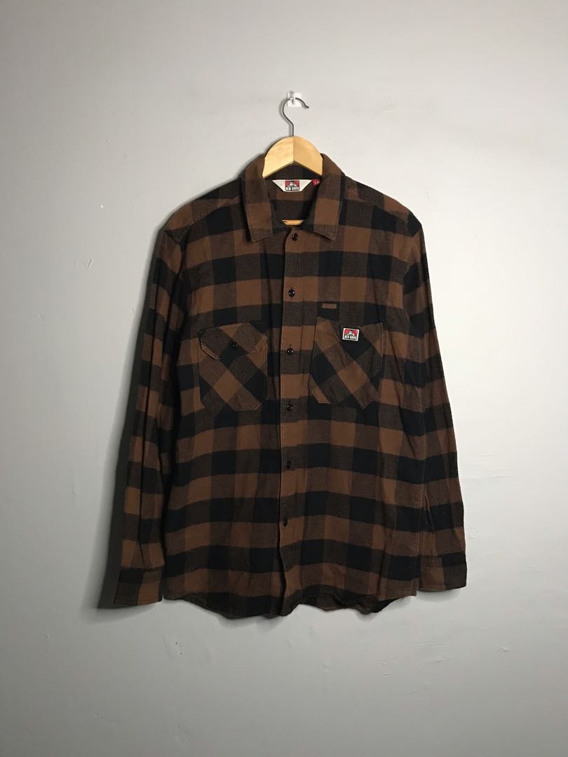 Ben Davis - Flannel, Men's Fashion, Tops & Sets, Formal Shirts on Carousell