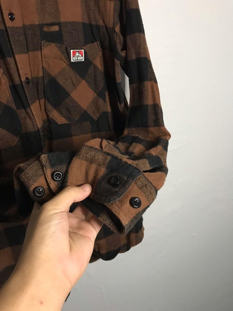Ben Davis - Flannel, Men's Fashion, Tops & Sets, Formal Shirts on Carousell