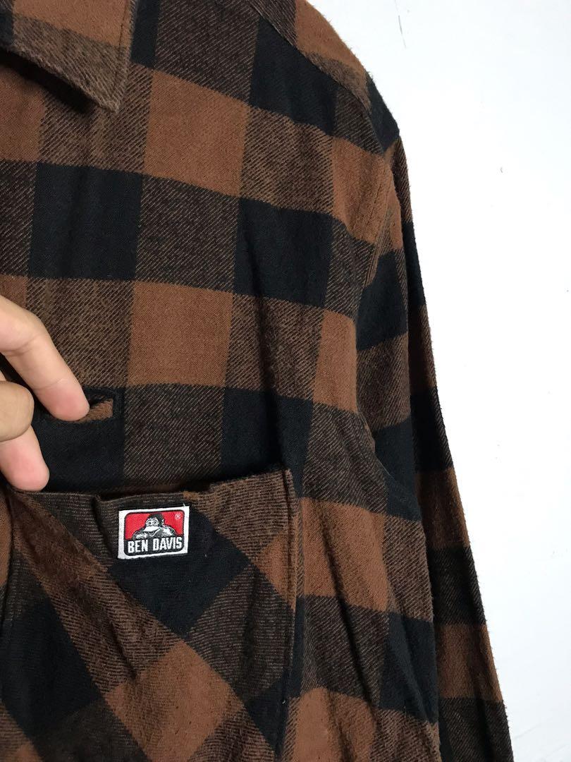 Ben Davis - Flannel, Men's Fashion, Tops & Sets, Formal Shirts on Carousell