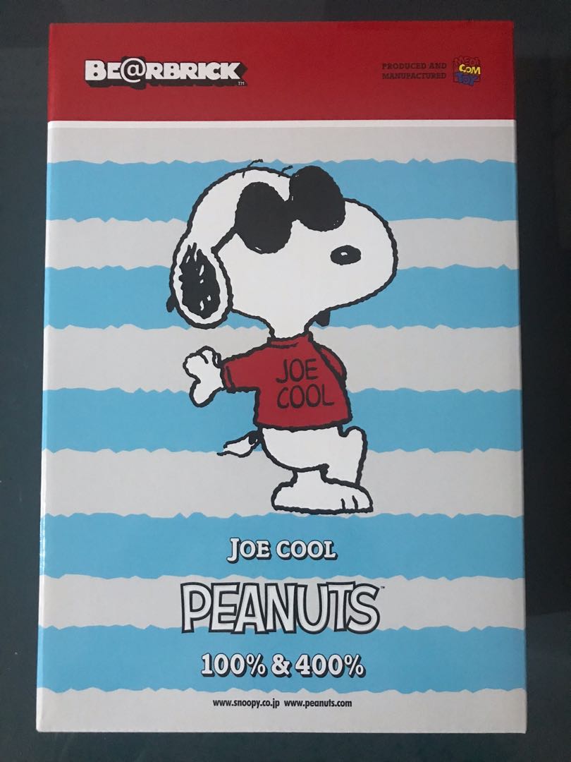BE@RBRICK JOE COOL 400% 100% BEARBRICK JOE COOL Snoopy 史努比, 興趣及遊戲, 玩具 ...