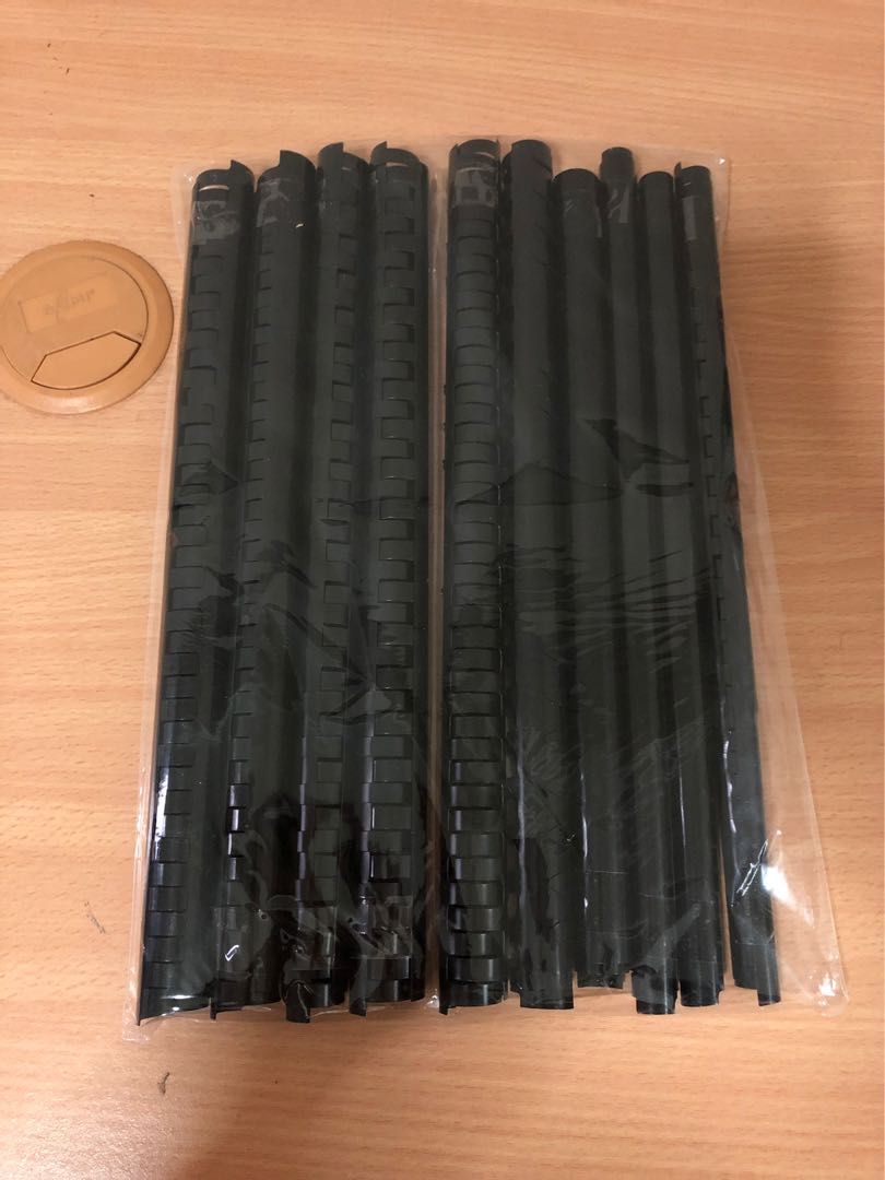 Black Book Binding Plastic, Hobbies & Toys, Stationery & Craft on Carousell