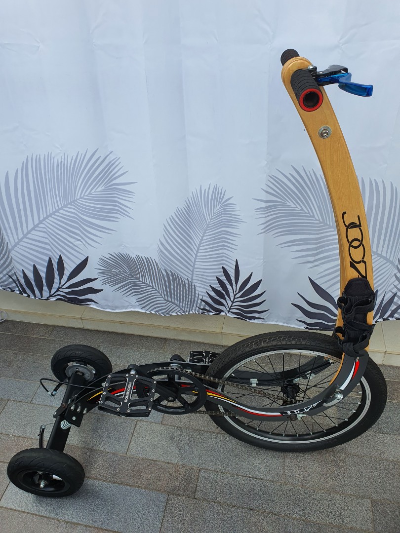 Bowqi folding halfbike tricycle 3 wheels bicycle half bike, Sports ...