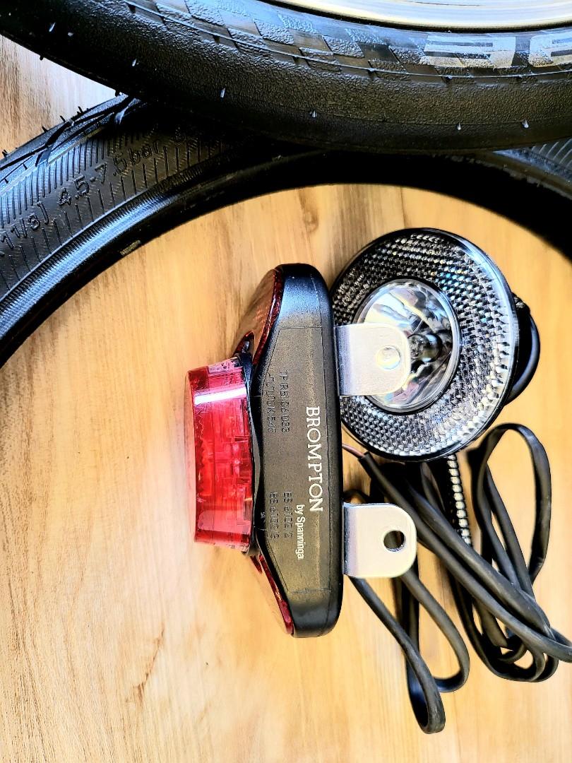 Brompton Dynamo- front wheel and lights, Sports Equipment, Bicycles ...