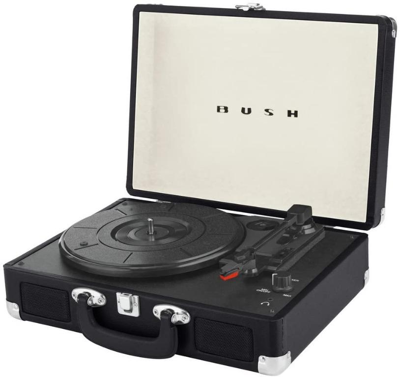 Bush Classic Retro Turntable Vinyl Record Player - Black, Audio, Other ...