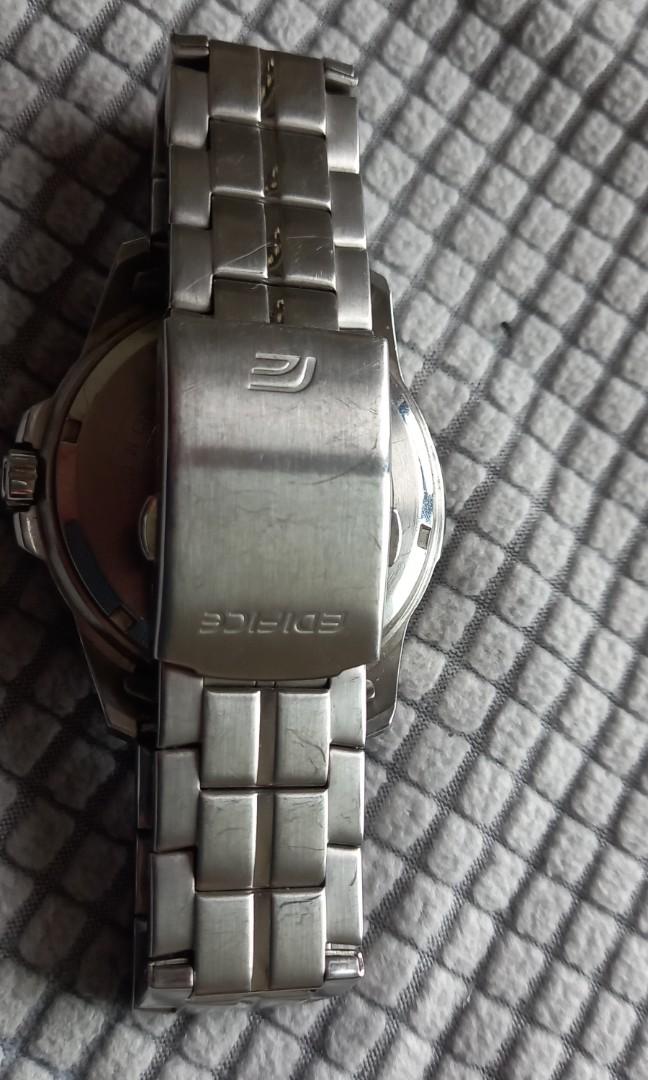 CASIO EDIFICE JAPANESE MOVEMENT MANS CHRONO WATCH, THREE SUB DIALS ...