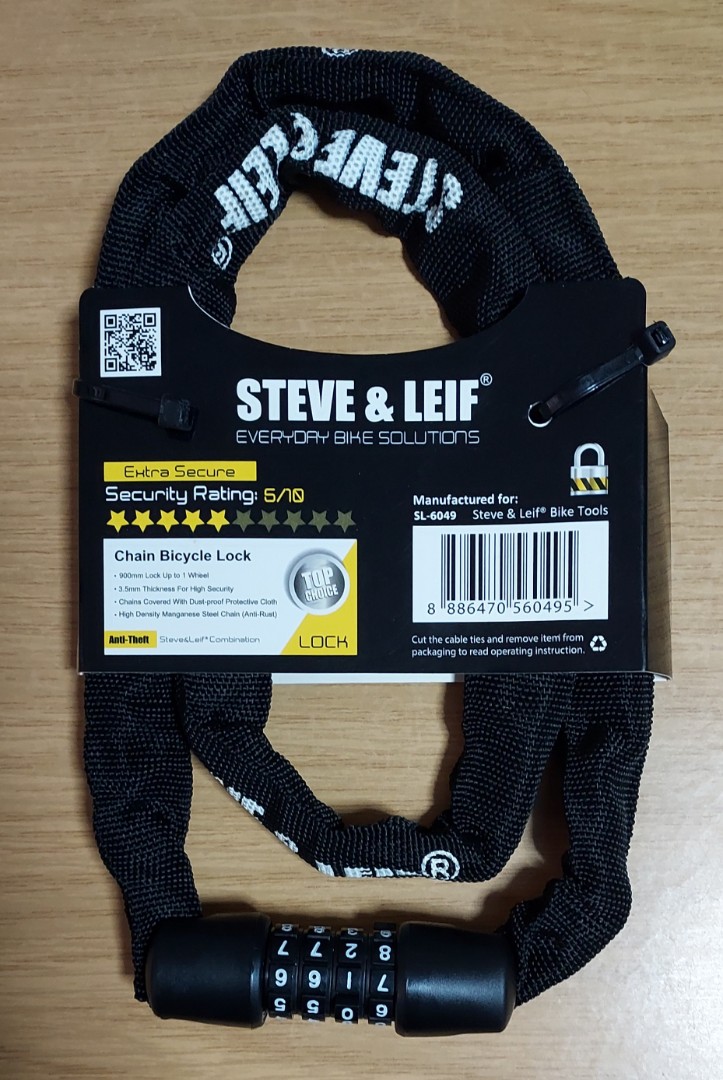 Chain Bicycle number lock, Sports Equipment, Bicycles & Parts, Parts ...