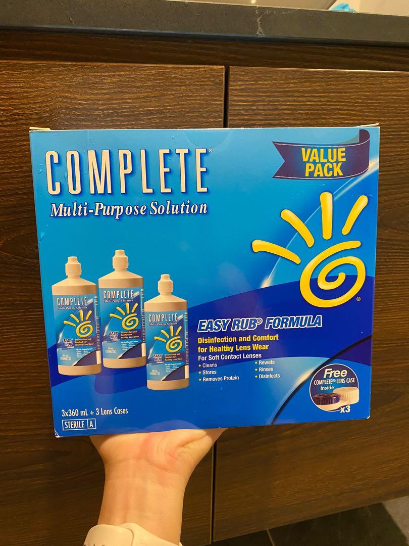 Complete Contact Lens solution (x3), Beauty & Personal Care, Vision ...