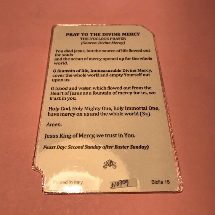 Divine Mercy Stampita / Holy Card / Prayer Card, Hobbies & Toys ...