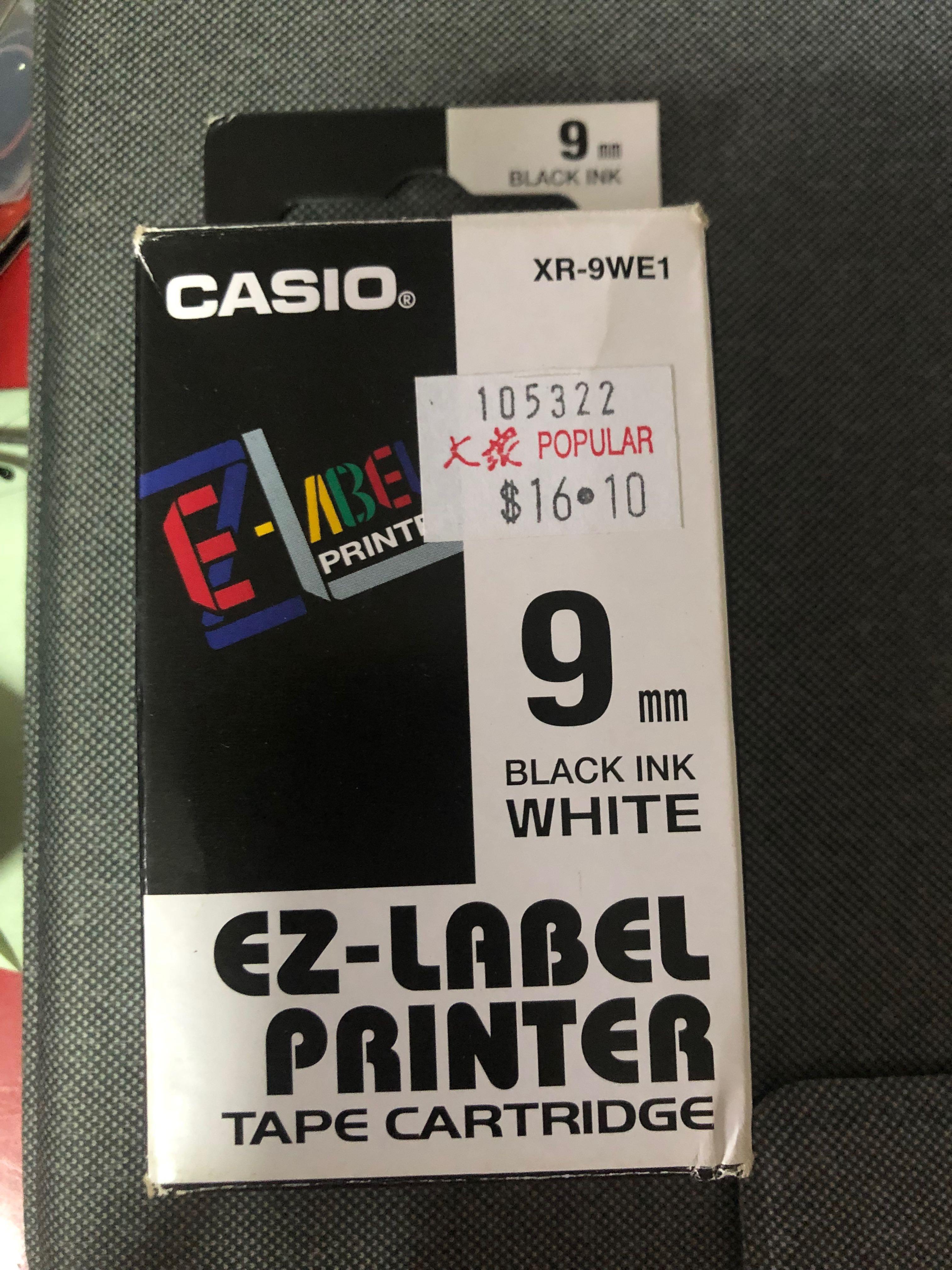 EZ Label Printer Tape Cartridge 9mm, Hobbies & Toys, Stationery & Craft ...
