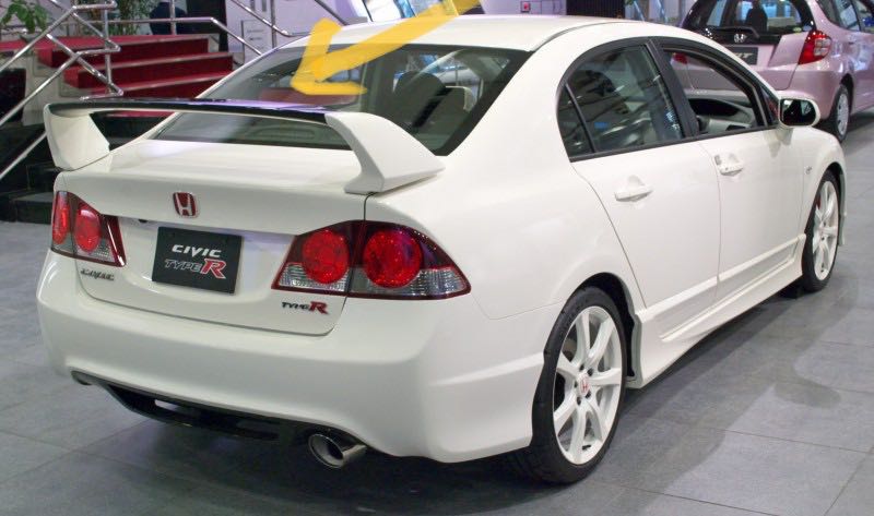 FD2R stock spoiler centre carbon fibre, Car Accessories, Accessories on ...