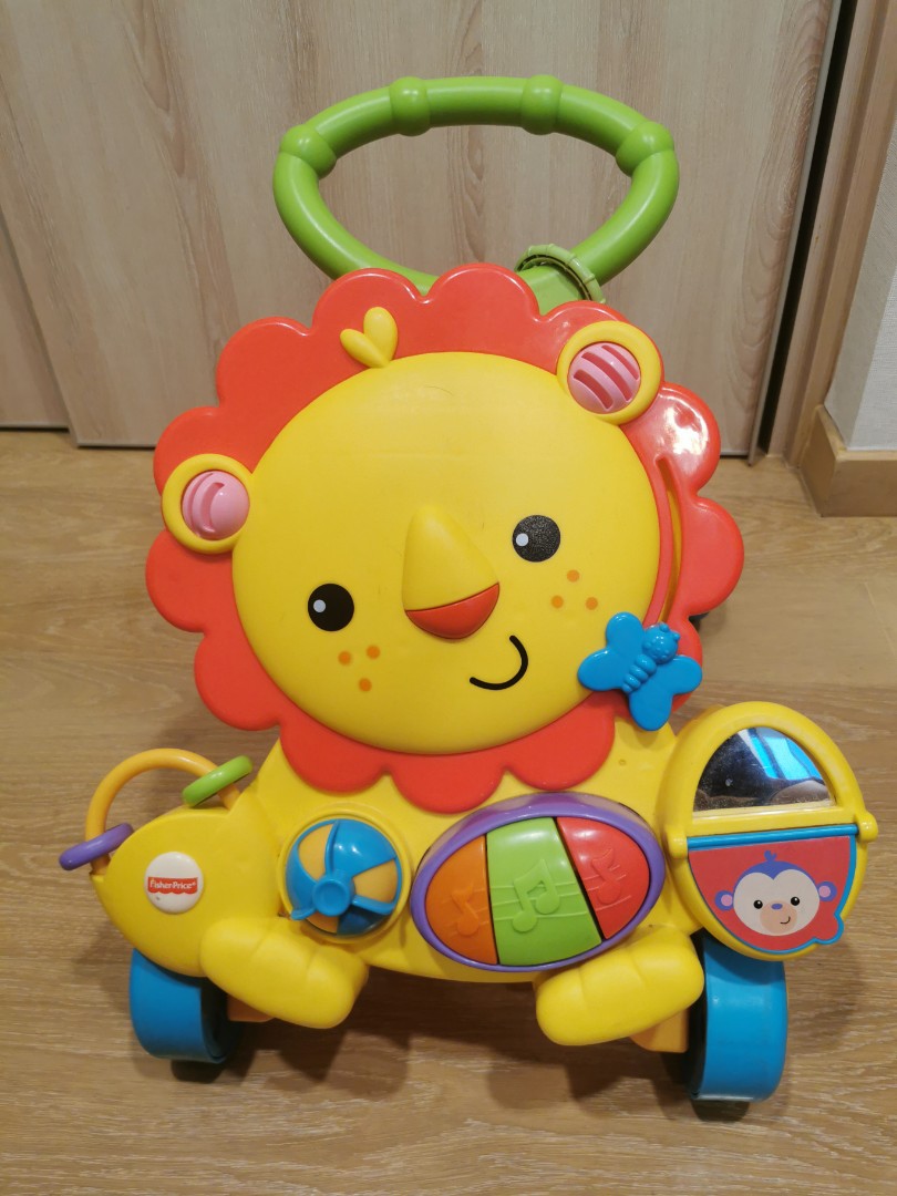 Fisher Price Musical Lion Walker, Hobbies & Toys, Toys & Games on Carousell