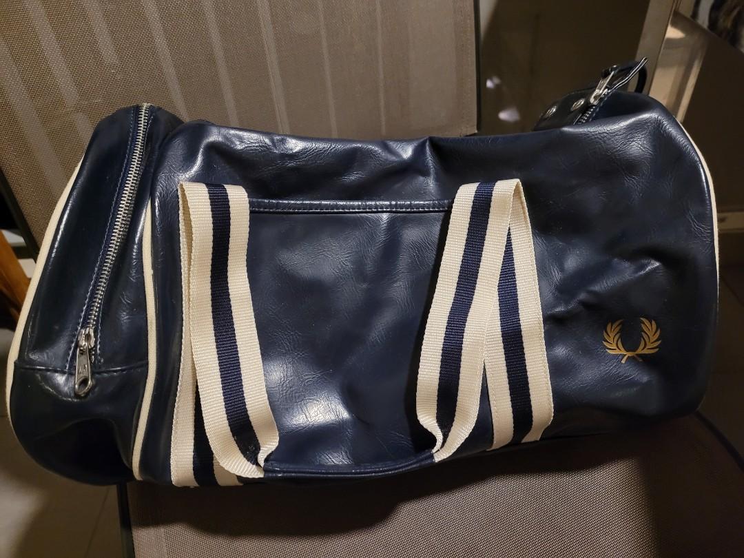 Fred Perry Classic Duffle Bag Dark Blue, Men's Fashion, Bags, Sling ...
