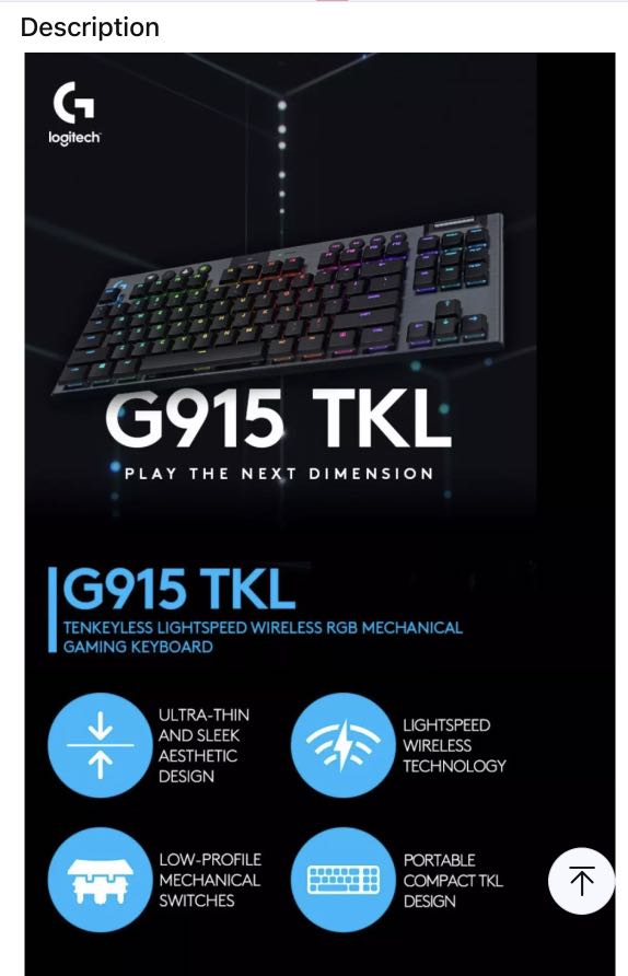G915 TKL, Computers & Tech, Parts & Accessories, Computer Keyboard on ...