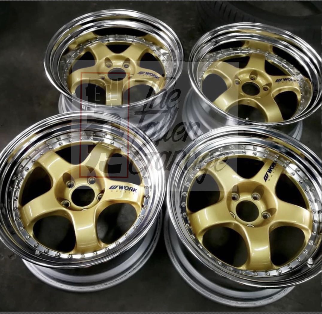 Genuine Work Meister S1 3 piece 18" sportrim, Auto Accessories on Carousell