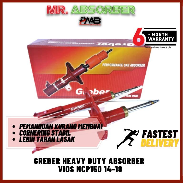Greber Heavy Duty Absorber Toyota Vios ncp150 / 151 / yaris, Auto ...