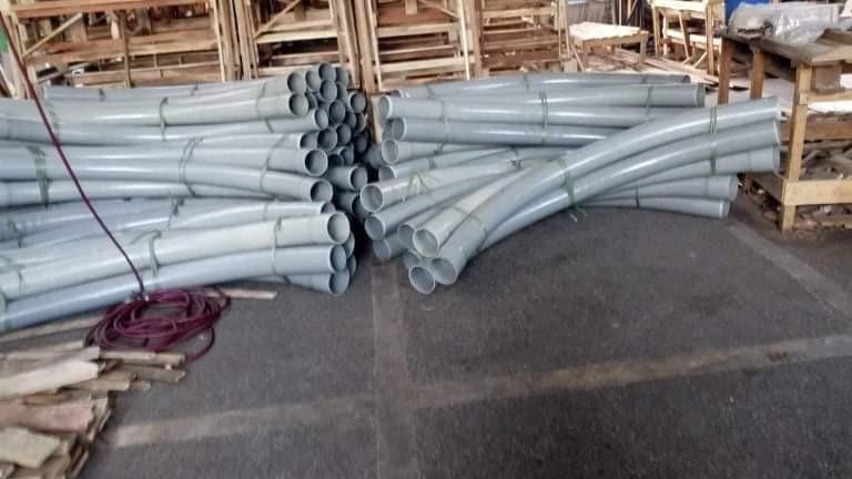 HDPE Pipes for Telecom, Fiber optics, Elbow end bell, End cap, PVC 114. ...