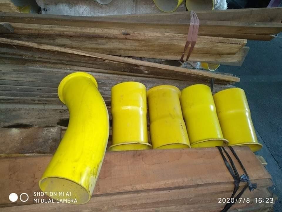 HDPE Pipes for Telecom, Fiber optics, Elbow end bell, End cap, PVC 114. ...