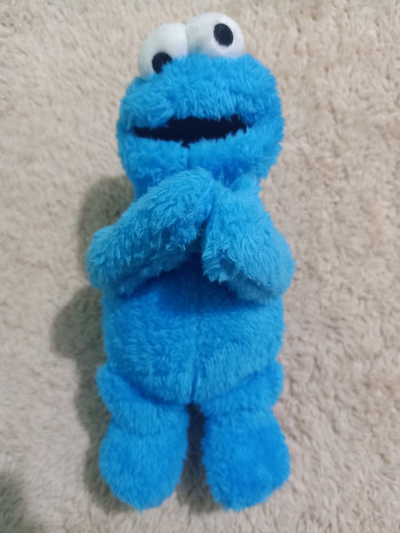 HUGGING COOKIE MONSTER FROM SESAME STREET (10 inches), Hobbies & Toys ...