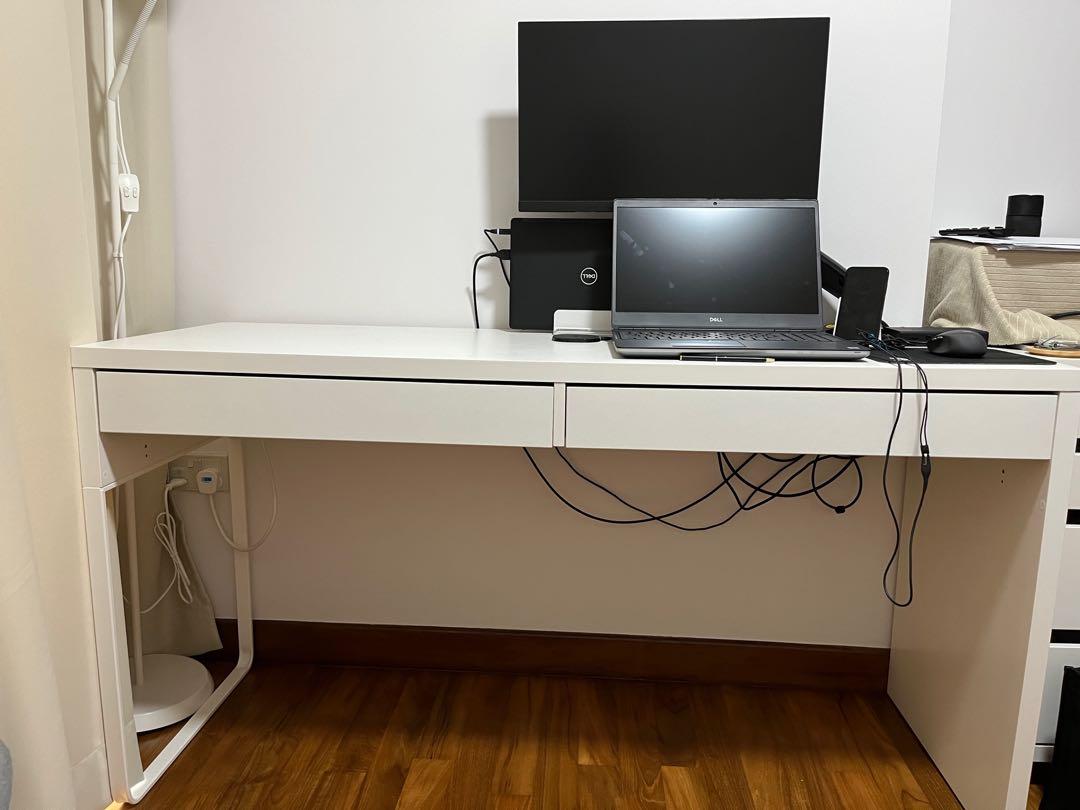 Ikea Micke Table Desk, Furniture & Home Living, Furniture, Tables ...
