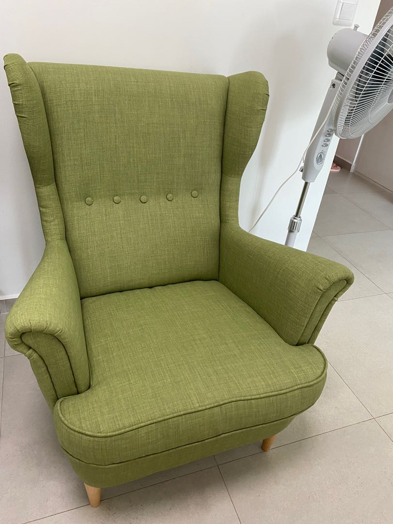 IKEA STRANDMON ARM CHAIR, Furniture & Home Living, Furniture, Chairs on ...