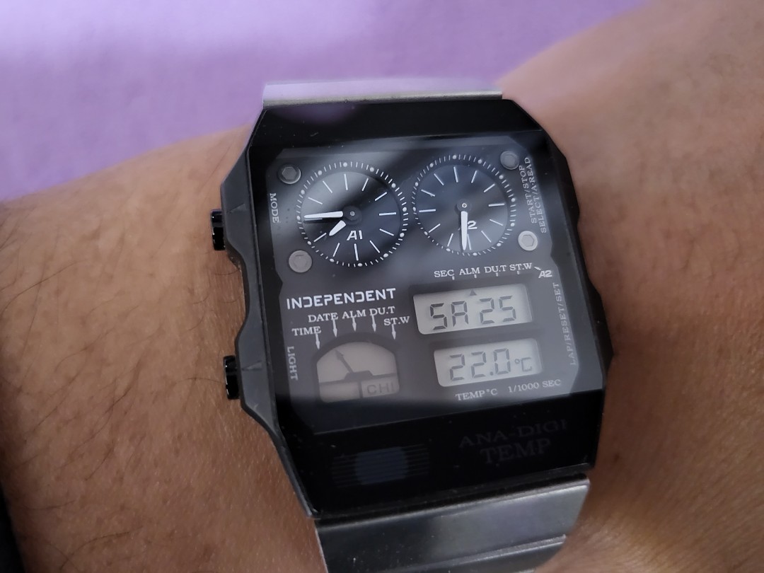 independent ana digi temp, 名牌, 手錶 - Carousell