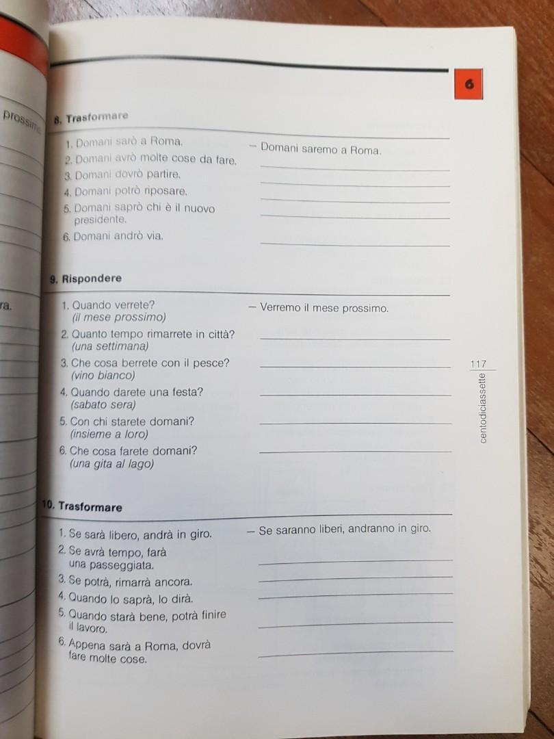 Italian textbook with exercises, Hobbies & Toys, Books & Magazines ...