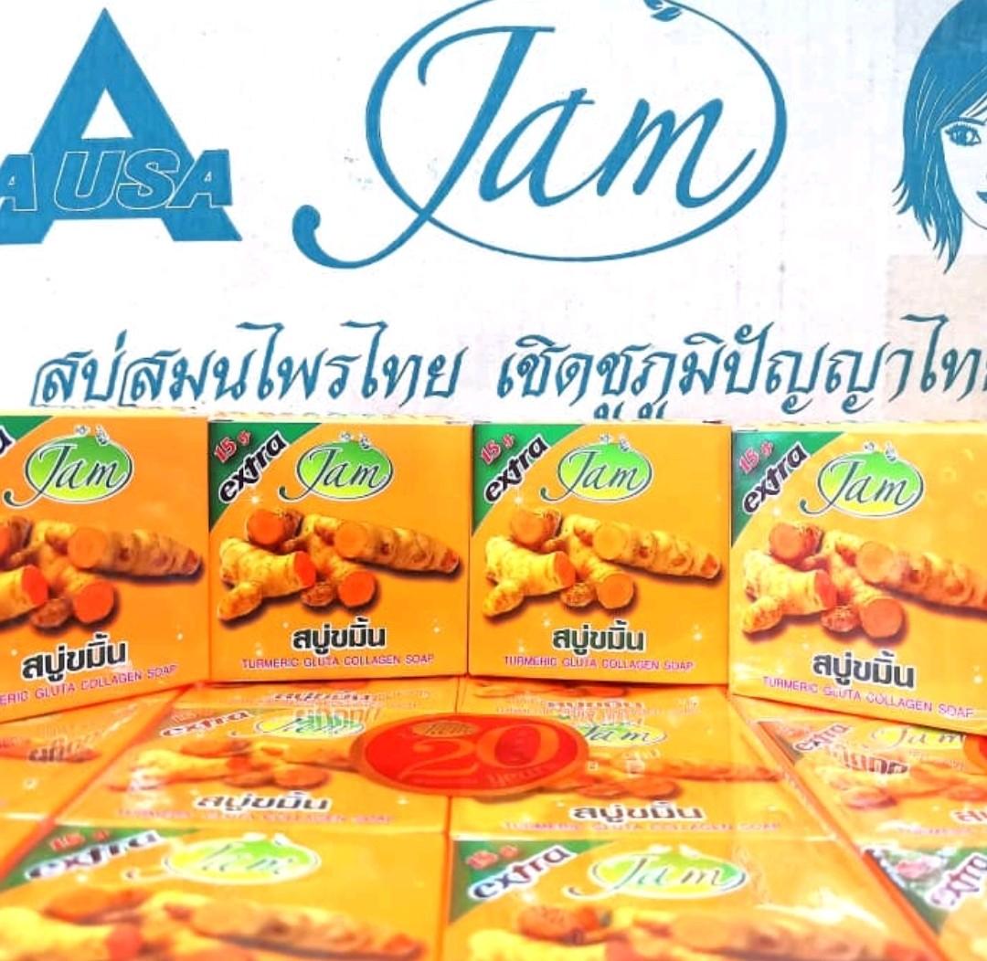 JAM Turmeric Gluta Collagen Soap 65g, Beauty & Personal Care, Bath ...