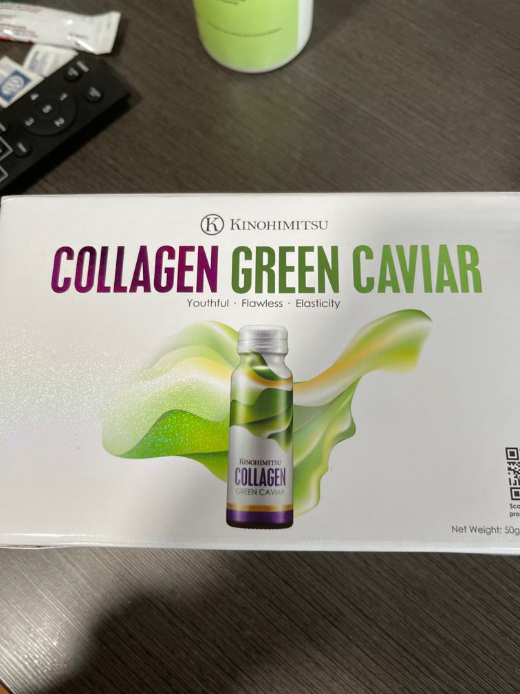 Kinohimitsu Collagen Green Caviar (10x50g), Health & Nutrition, Health ...