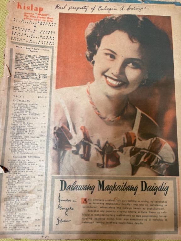 Kislap Magazines Vintage Issues from 1950, 1952 and 1953, Hobbies ...