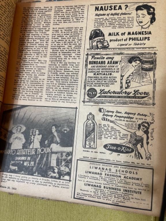 Kislap Magazines Vintage Issues from 1950, 1952 and 1953, Hobbies ...