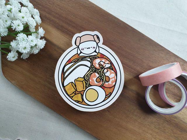 Laksa Sticker, Hobbies & Toys, Stationery & Craft, Handmade Craft on ...