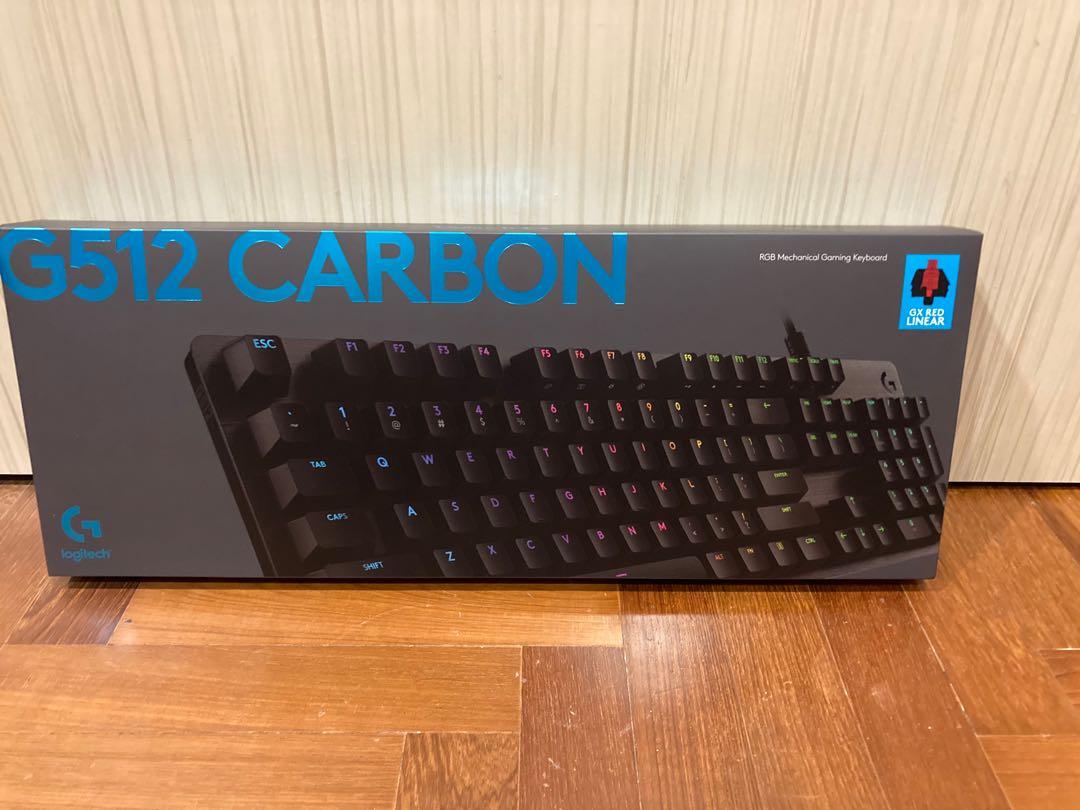 Logitech G512 Carbon Red Switch, Computers & Tech, Parts & Accessories ...