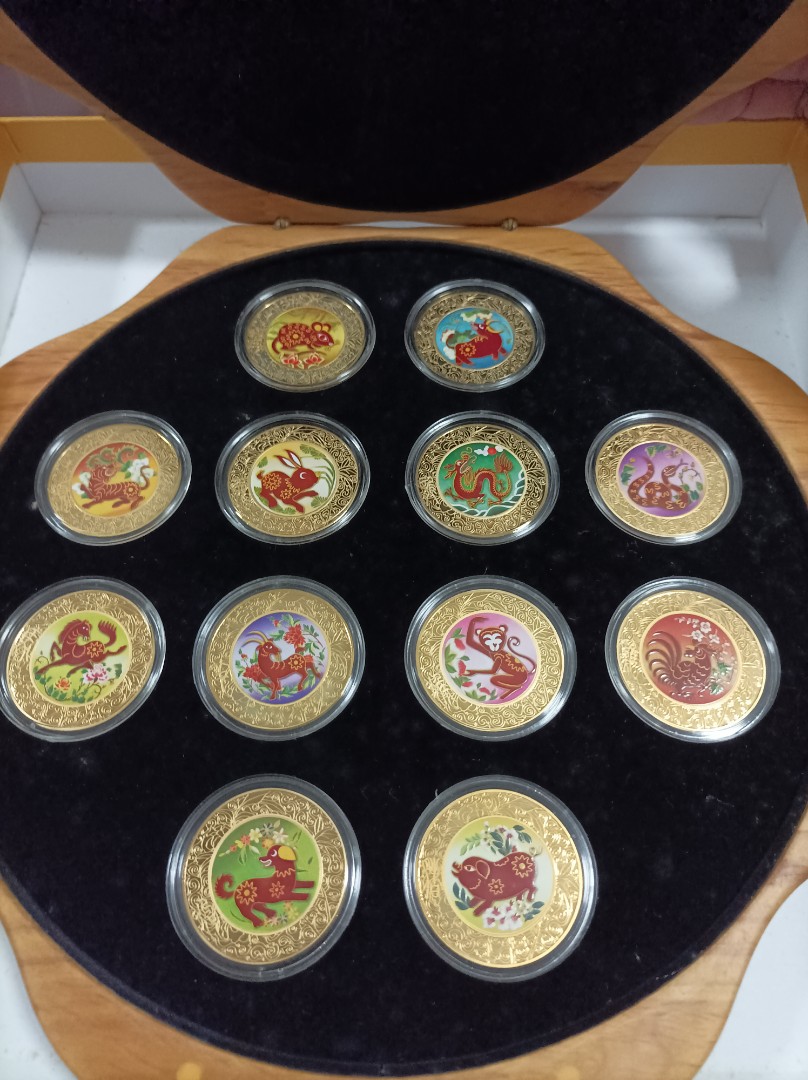 Lunar Zodiac coin set, Hobbies & Toys, Memorabilia & Collectibles ...