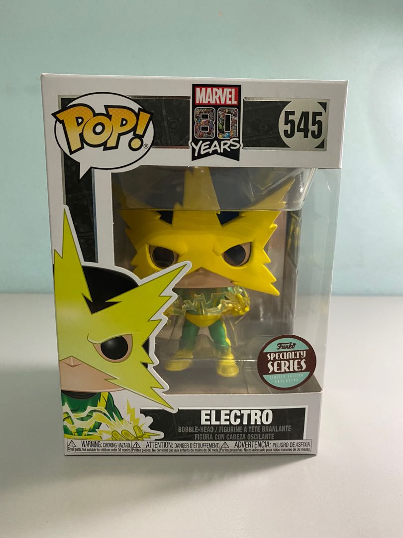 Marvel Electro #545 Funko Pop, Hobbies & Toys, Toys & Games on Carousell