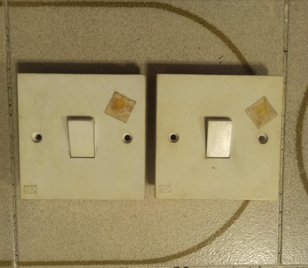 MK Lighting switches 5 Amp, TV & Home Appliances, Electrical, Adaptors ...