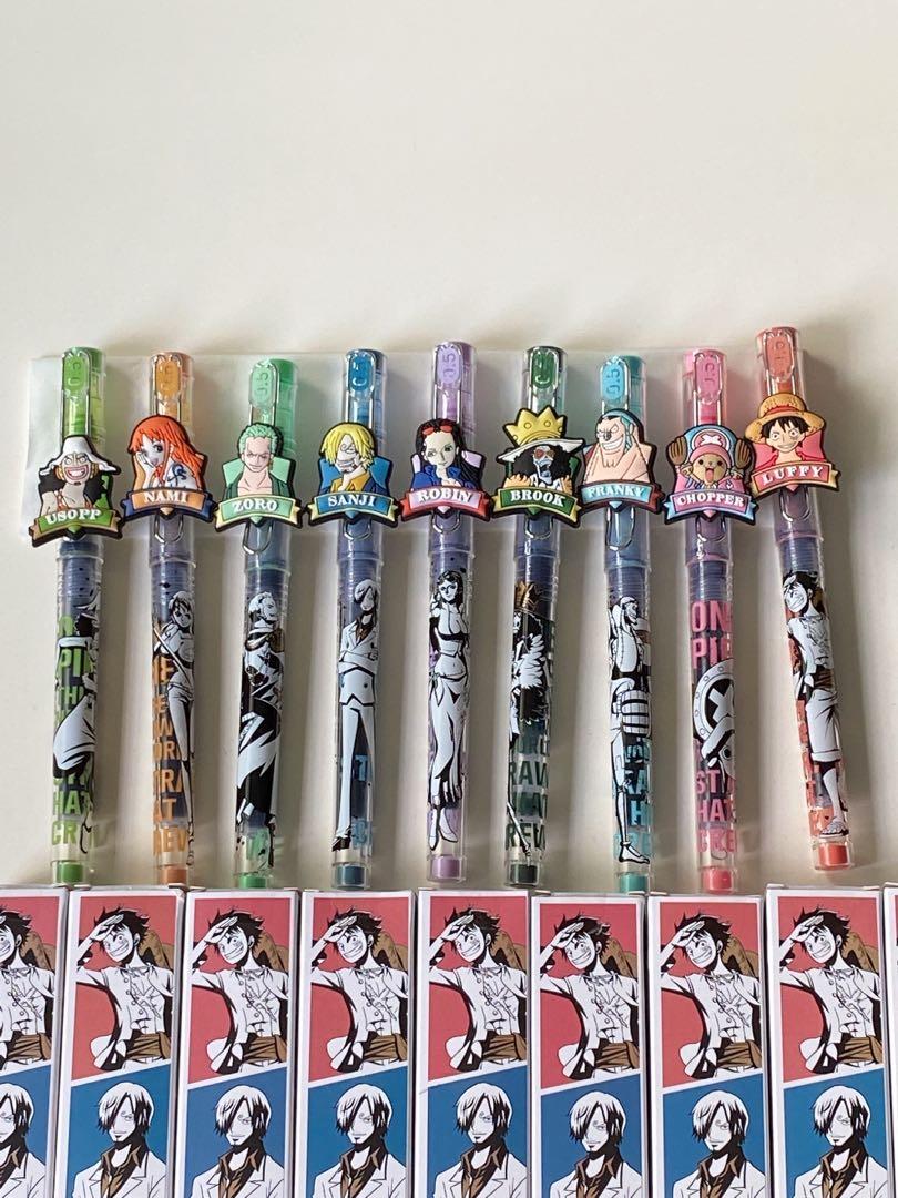(New) - One Piece Anime Pen (1 set = 9pcs) 0.5mm, Hobbies & Toys ...