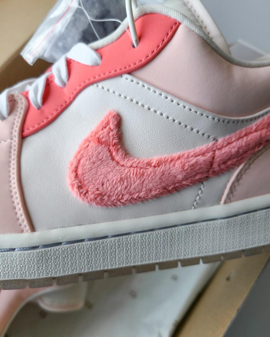 Nike Air Jordan 1 Low 'Mighty Swoosher Pink', Men's Fashion, Footwear ...