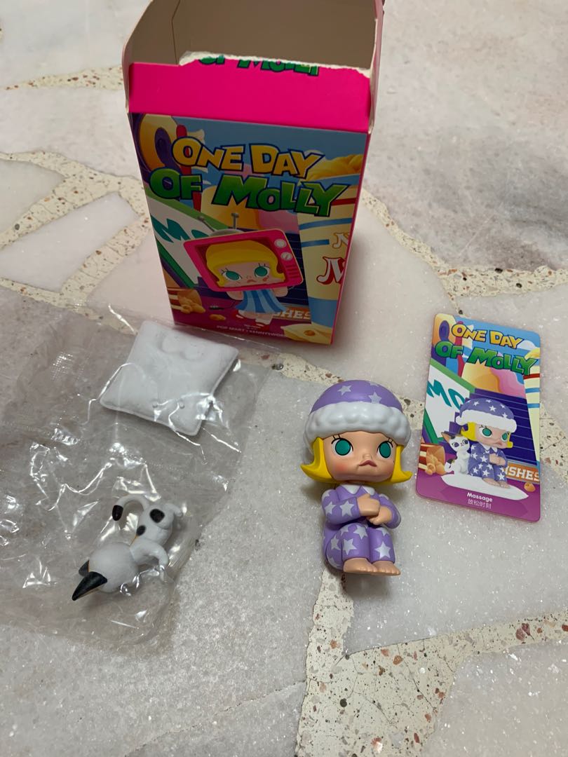 POPMART One Day Of Molly Massage, Hobbies & Toys, Toys & Games on Carousell