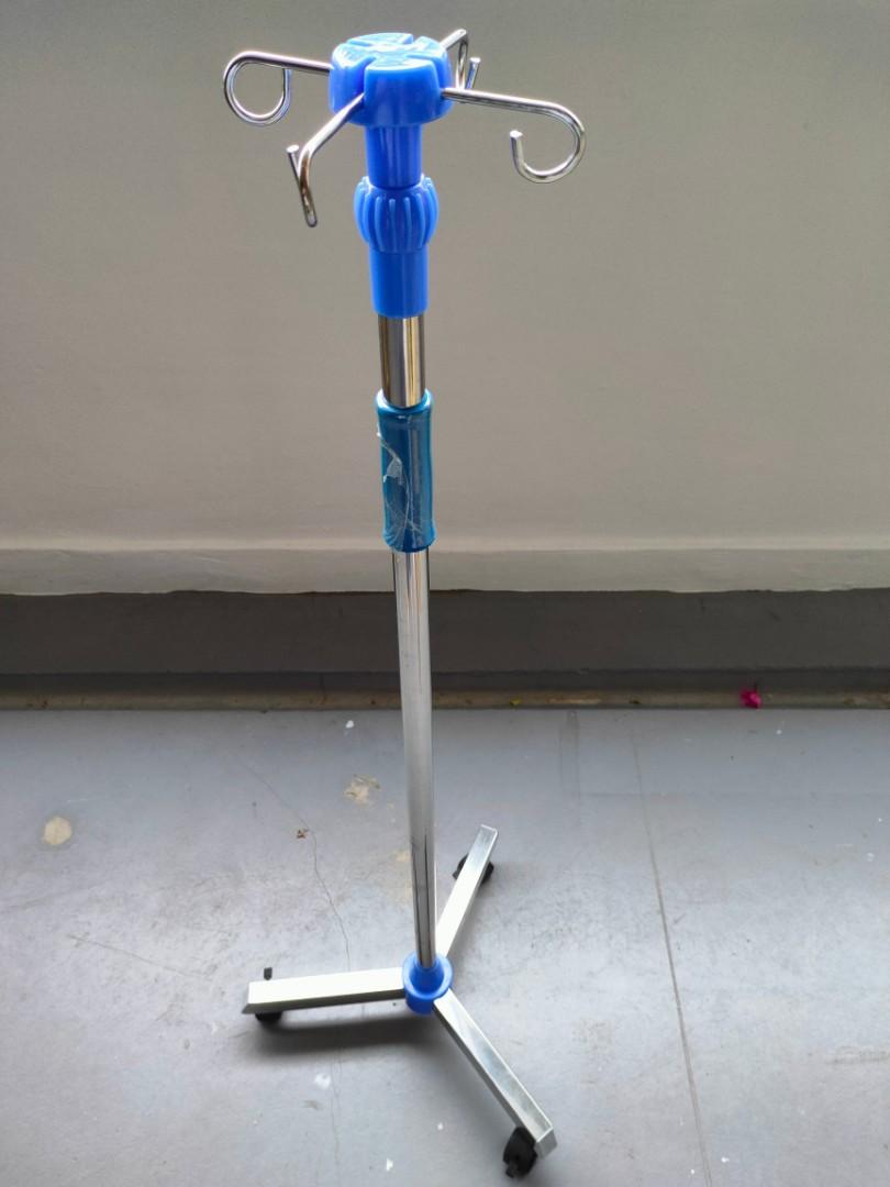 Portable IV Infusion Drip Stand, Health & Nutrition, Medical Supplies ...