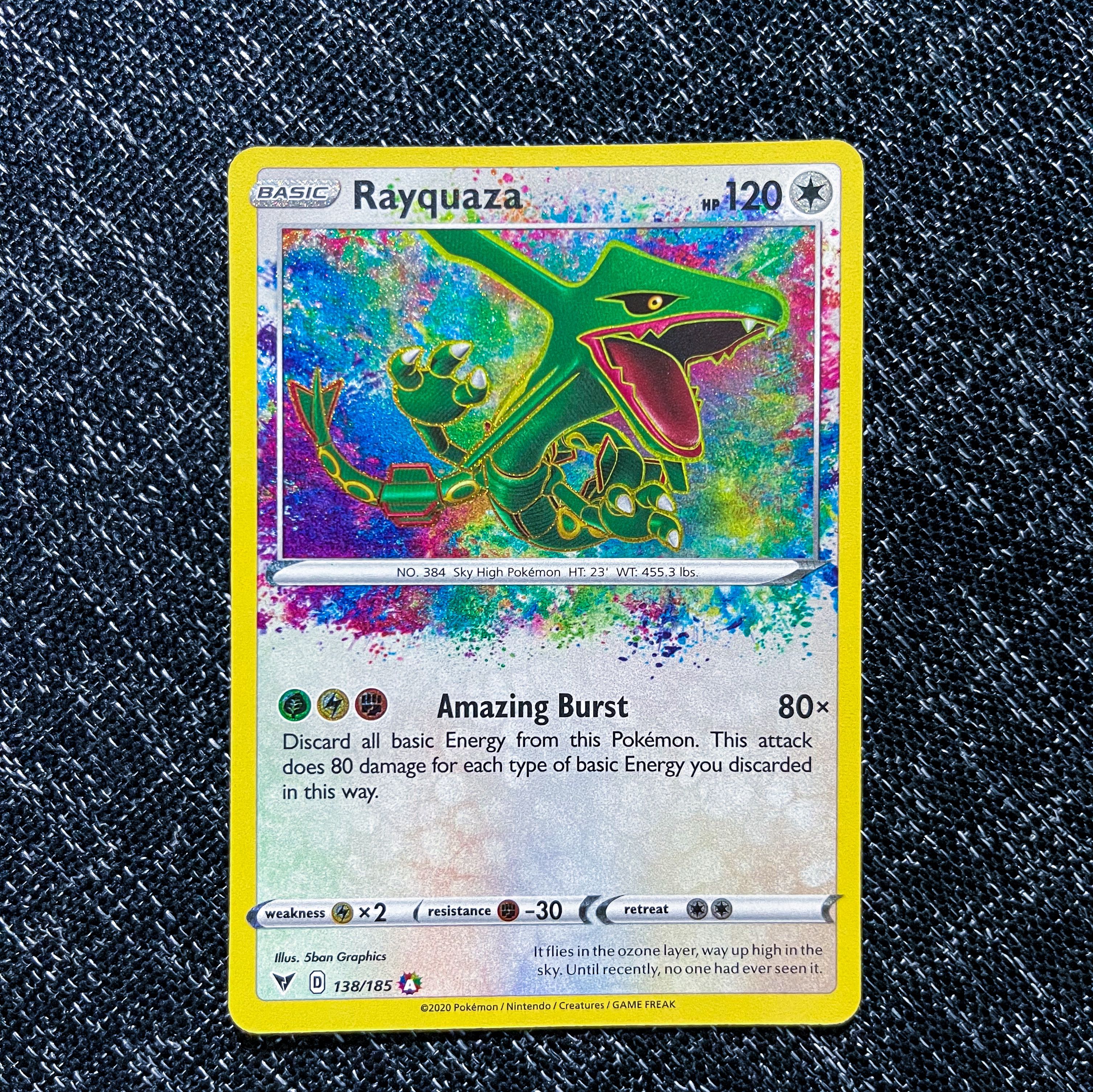 Rayquaza Amazing Rare Vivid voltage 138/185 Pokémon tcg vmax climax mew ...