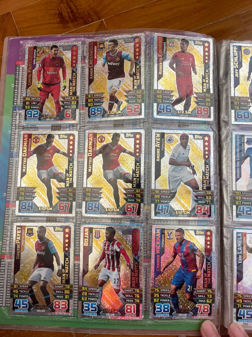 Retro match attax cards, Hobbies & Toys, Toys & Games on Carousell