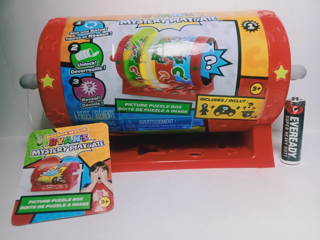 Ryan's Mystery Playdate - Mystery Puzzle Box Vehicle Playset, Hobbies ...