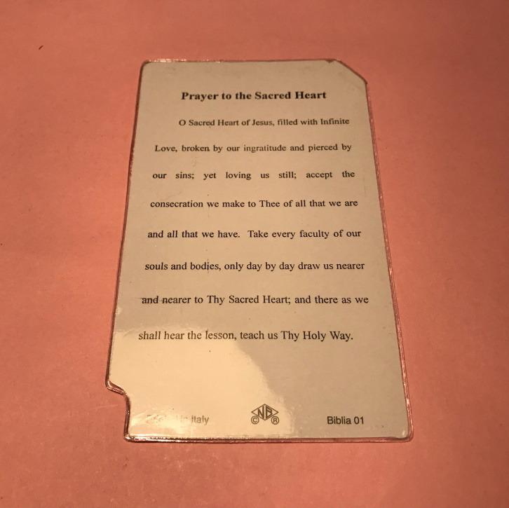 Sacred Heart of Jesus Stampita / Holy card / Prayer Card, Hobbies ...