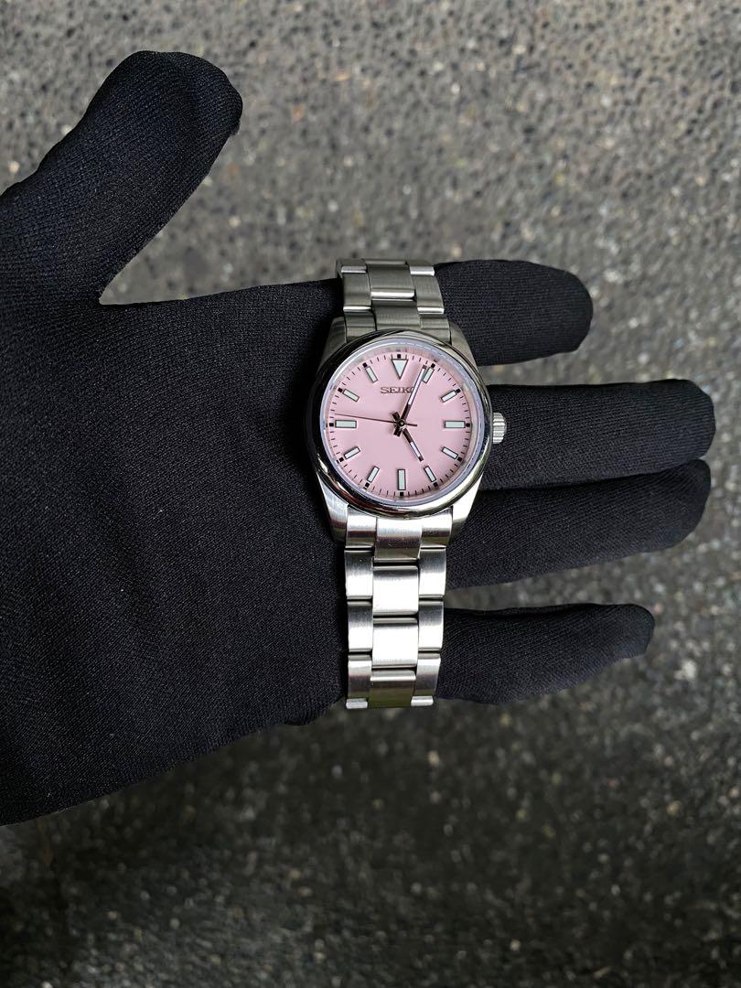 Seiko Mod Pastel Pink, Luxury, Watches on Carousell