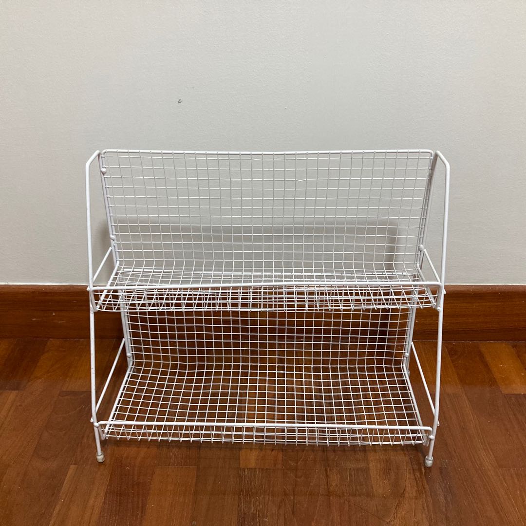 Small and white metal rack, Furniture & Home Living, Furniture, Shelves ...