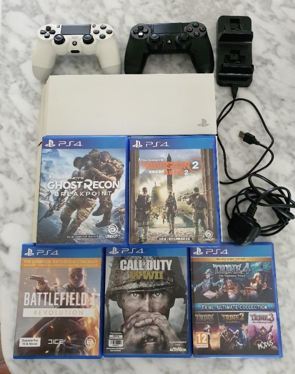 Sony Playstation PS4 White 500GB, Video Gaming, Video Game Consoles ...
