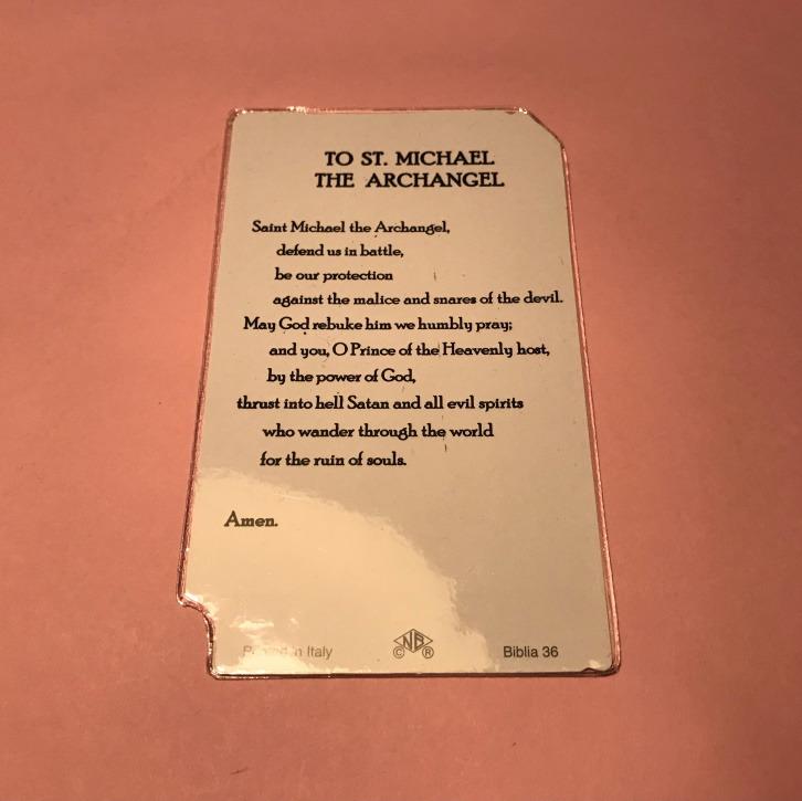 St. Michael the Archangel Stampita / Holy Card / Prayer Card, Hobbies ...